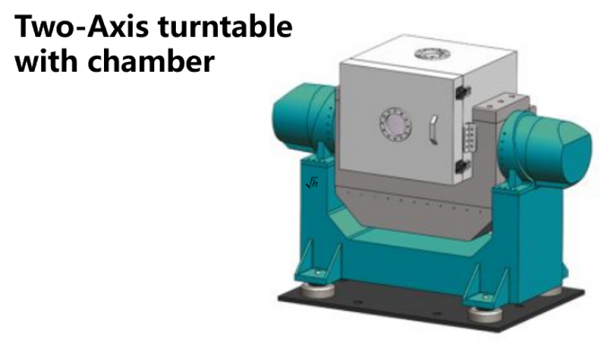 High Accuracy Position Two Axis Turntable With Temperature Chamber