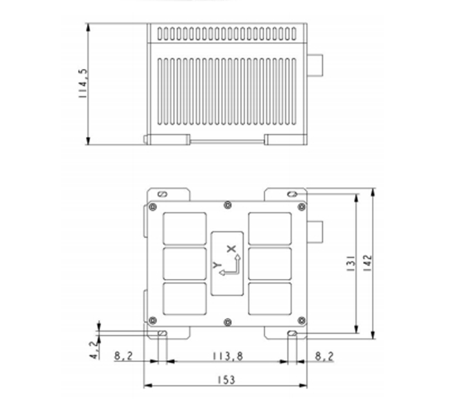Fog Integrated Inertial Navigation System Ins Rs422 Interface