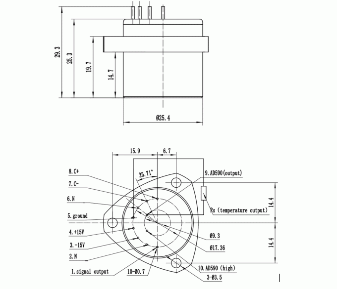 Compact Quartz Accelerometer Vibration Large Scale Inertial Grade