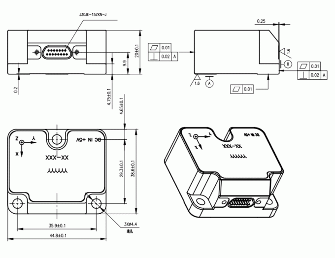 Stim300 Analog Mems Imu Sensor 3 Gyro Inertial Measurement Sensor