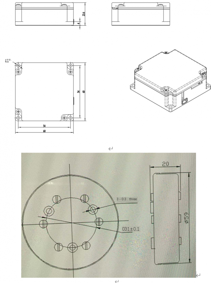 Inertial Angular Rate Sensor , Optical Sagnac Effect Three Axis Gyro Sensor