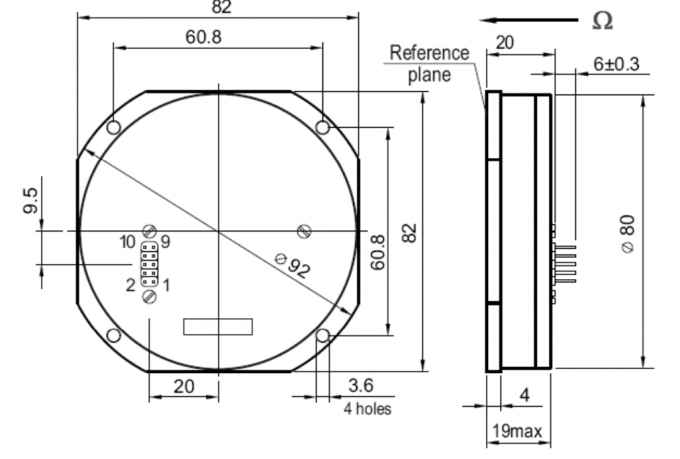 Fiber Optic Gyro , Substitute Gyro Sensor Vg910 Angular Rate Sensor