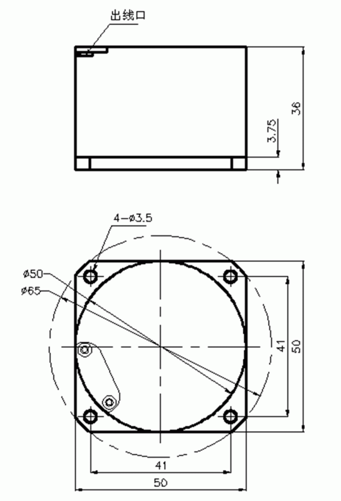 F50B Single Axis Digital Fiber Optic Gyro Low Bias
