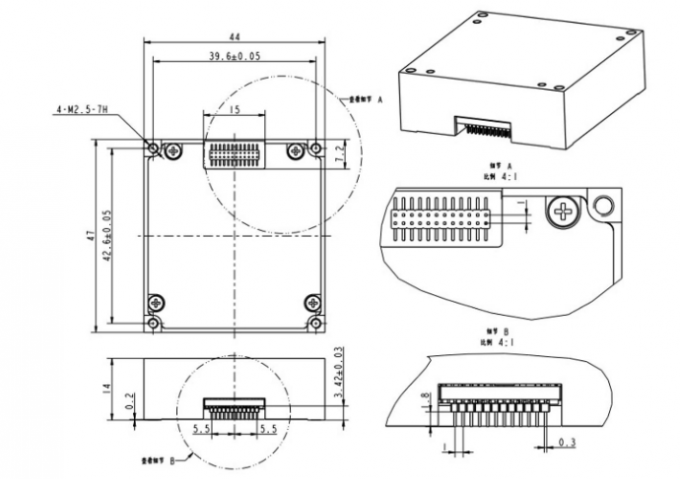 Compact And Light Weight Inertial Imu Sensor Kt Ex 9 1 For Surveying