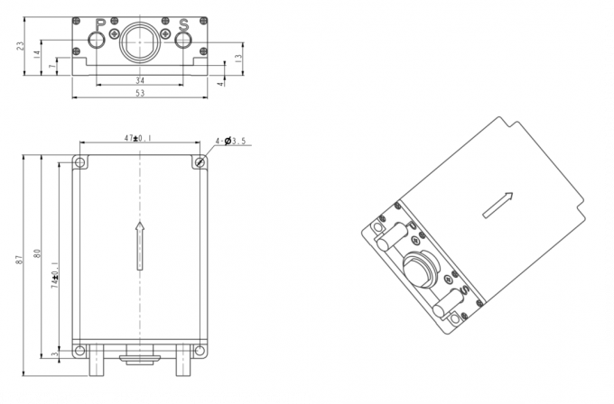 Low Cost Mems Integrated Navigation System with RS232/RS422 Output